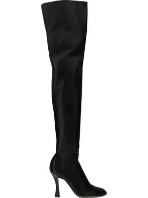 PETAR PETROV Round Toe Over-the-knee Boots - Black