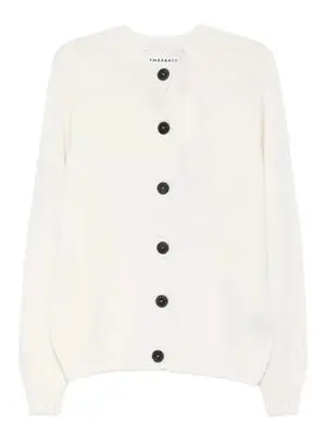 AMARANTO Buttoned Cardigan - White
