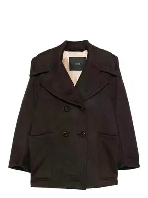 Max Mara Buttoned Cashmere Coat - Brown