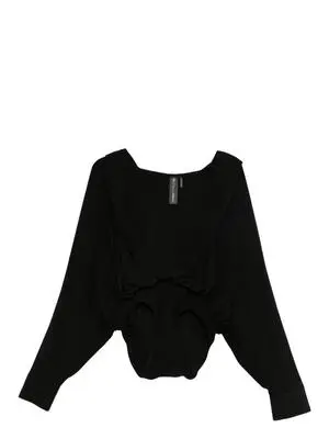 Norma Kamali Ruched Bodysuit - Black