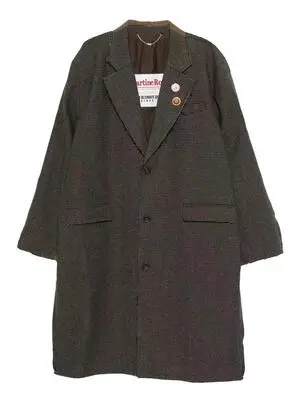 Martine Rose Check-pattern Coat - Brown