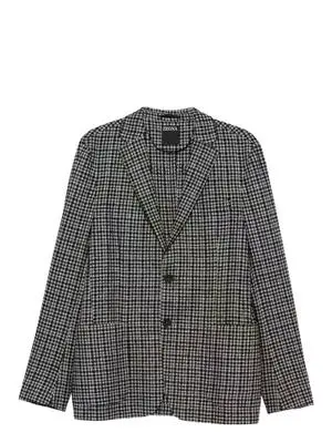Zegna Checked Jacket - Grey