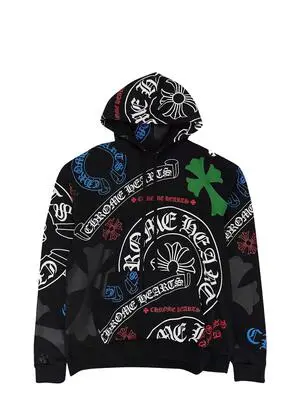 Chrome Hearts Stencil Hooded Sweatshirt - Black