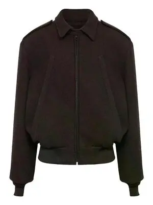 MAISON MARGIELA Zip-up Bomber Jacket - Brown