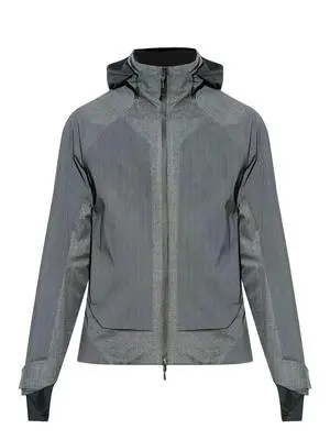 Sease Hooded Striped Jacket - Grey