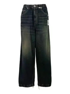 Mihara Yasuhiro Elasticated-waist Jeans - Blue