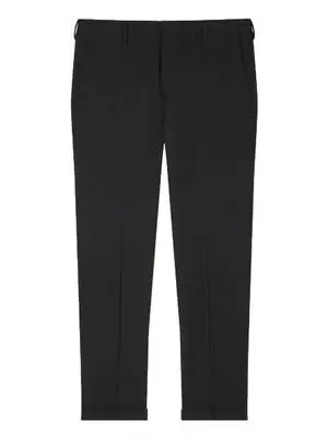 Paul Smith Slim-fit Merino Wool Trousers - Black