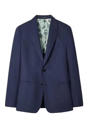 Paul Smith Navy 'travel Pro' Wool Blazer - Blue