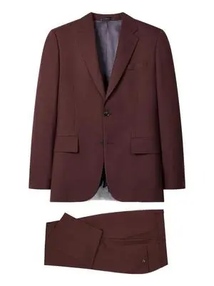 Paul Smith The Brierley - Burgundy Wool 'a Suit To Travel In' Red