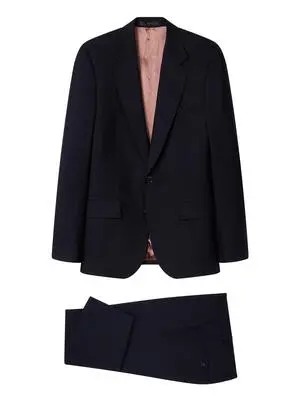 Paul Smith The Mayfair Dark Navy Wool 'a Suit To Travel - Blue