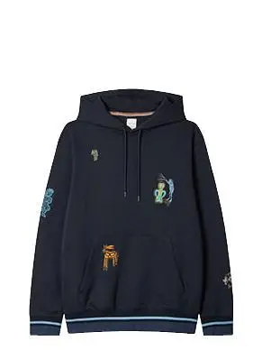 Paul Smith Embroidered Hoodie - Blue