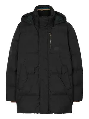 Paul Smith Water Repellent Mid-length Down Coat - Black