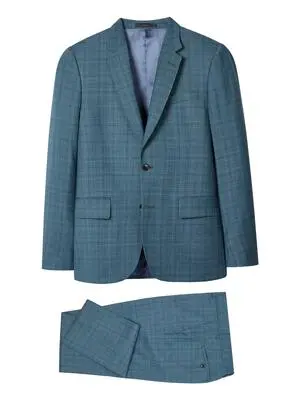 Paul Smith The Soho Tailored-fit Teal Check Wool Suit - Green