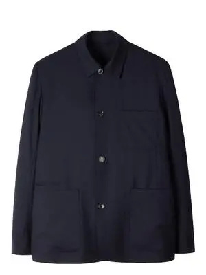 Paul Smith Navy Wool 'a Suit To Travel In' Work Jacket - Blue