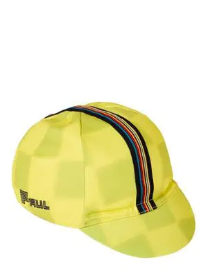 Paul Smith Checkerboard Cycling Cap - Yellow
