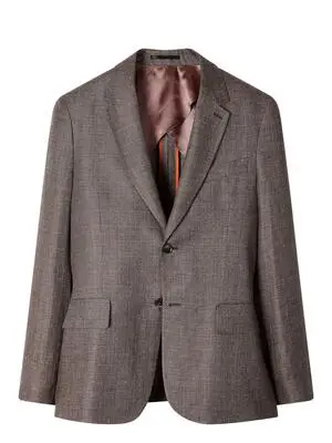 Paul Smith Linen-wool Buggy-lined Blazer - Brown