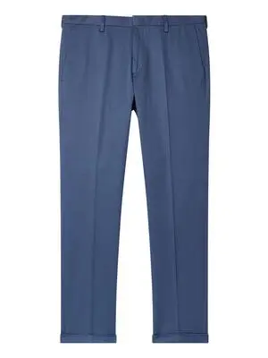Paul Smith Slim-fit Steel Cotton-stretch Chinos - Blue