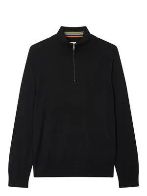 PAUL SMITH Wool Half-Zip Pullover