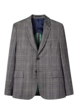 Paul Smith Wool Check Buggy-lined Blazer - Grey