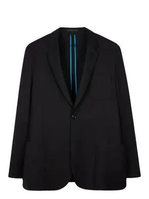 Paul Smith A Suit To Travel In Wool Unlined Blazer - Black