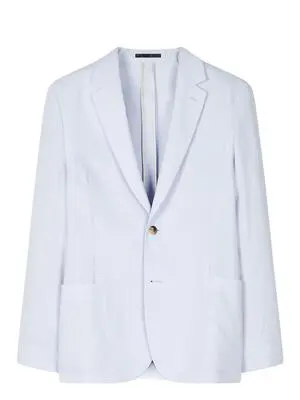 Paul Smith Pale Linen Unlined Blazer - Blue