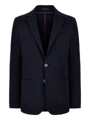 CANALI Blue Jersey Blazer