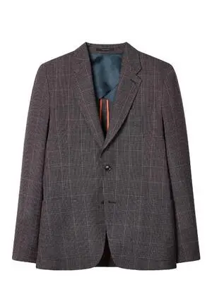 Paul Smith Mauve Check Stretch-wool Buggy-lined Blazer - Purple