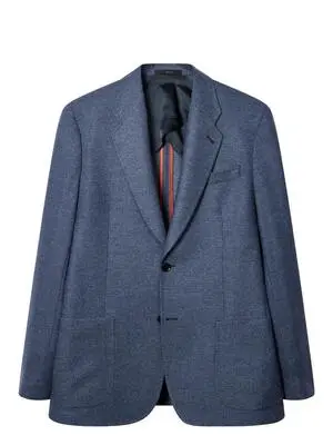 Paul Smith Wool-cashmere Buggy-lined Blazer - Blue