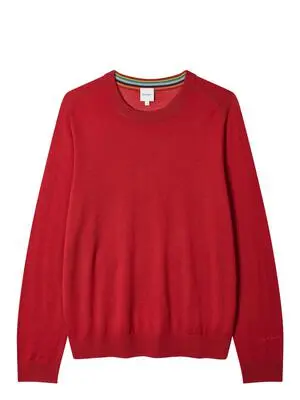 Paul Smith Merino Wool Crewneck Sweater - Orange