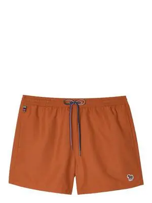 Paul Smith Zebra Logo Swim Shorts - Orange