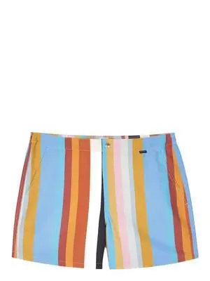 Paul Smith Signature Stripe Buttoned Swim Shorts - Multicolour