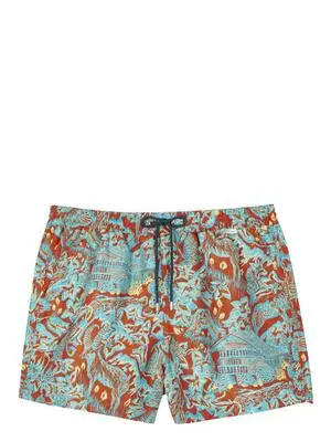 Paul Smith Printed Swim Shorts - Blue