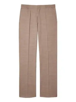 Paul Smith Wool Elasticated-waist Trousers - Brown