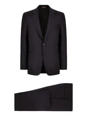 Canali Suit In Navy Wool - Blue
