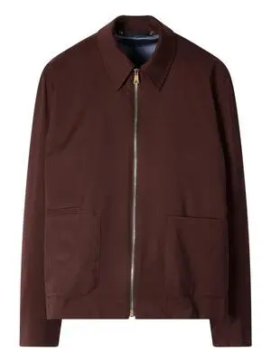 Paul Smith Wool Zip-up Jacket - Red