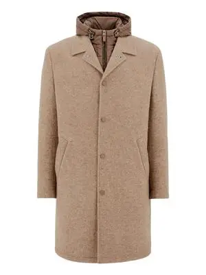 Canali 3-in-1 Wool Blend Car Coat - Beige