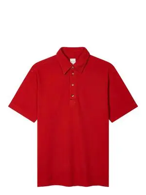 Paul Smith Red Cotton-linen Polo Shirt - Orange