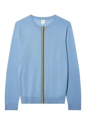 Paul Smith Striped Merino Wool Sweater - Blue