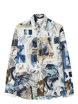 Paul Smith Photo Story' Print Viscose-blend Shirt - Multicolour