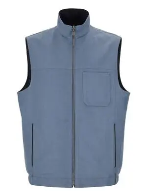 Canali Reversible Puffer Gilet - Light Blue