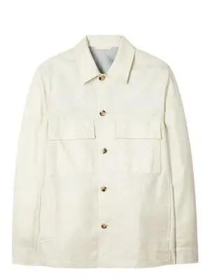Paul Smith Cream Brushed Cotton-twill Overshirt - White