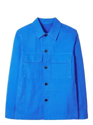 Paul Smith Cobalt Cotton-linen Overshirt - Blue