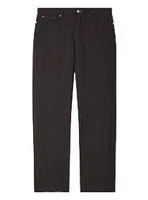 Paul Smith Pinstripe Wool Five-pocket Trousers - Red