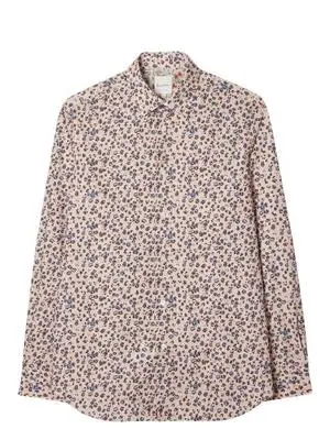 Paul Smith Tailored-fit 'scattered Daisy' Print Shirt - Pink