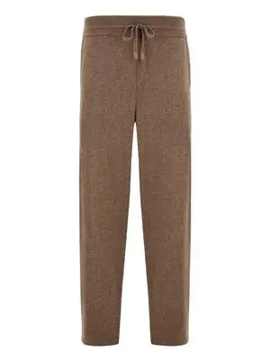 Canali Wool-cashmere Straight-bottom Pants - Brown