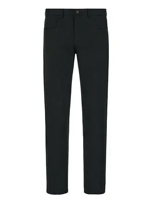 Canali Five-pocket Impeccabile Wool Pants - Green
