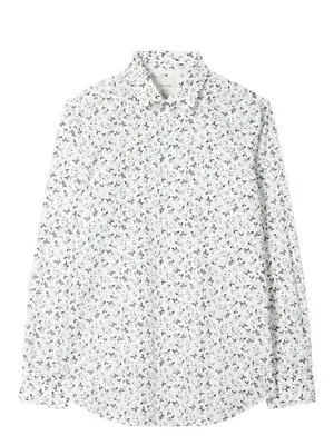 Paul Smith Tailored-fit 'watercolour Floral' Shirt - White