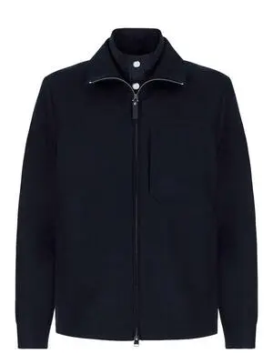 Canali Technical Fabric Jacket - Blue