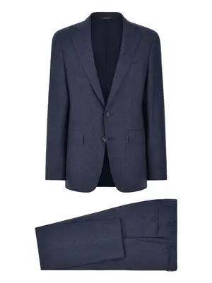 Canali Pure Impeccabile Wool Modern Cut Suit - Blue