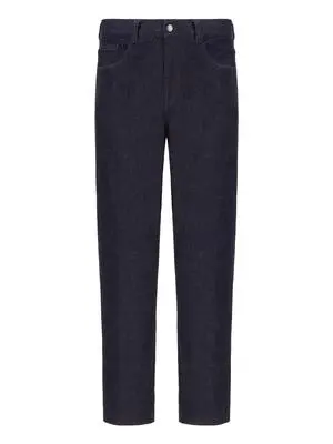 Canali Regular Fit Five-pocket Denim - Blue